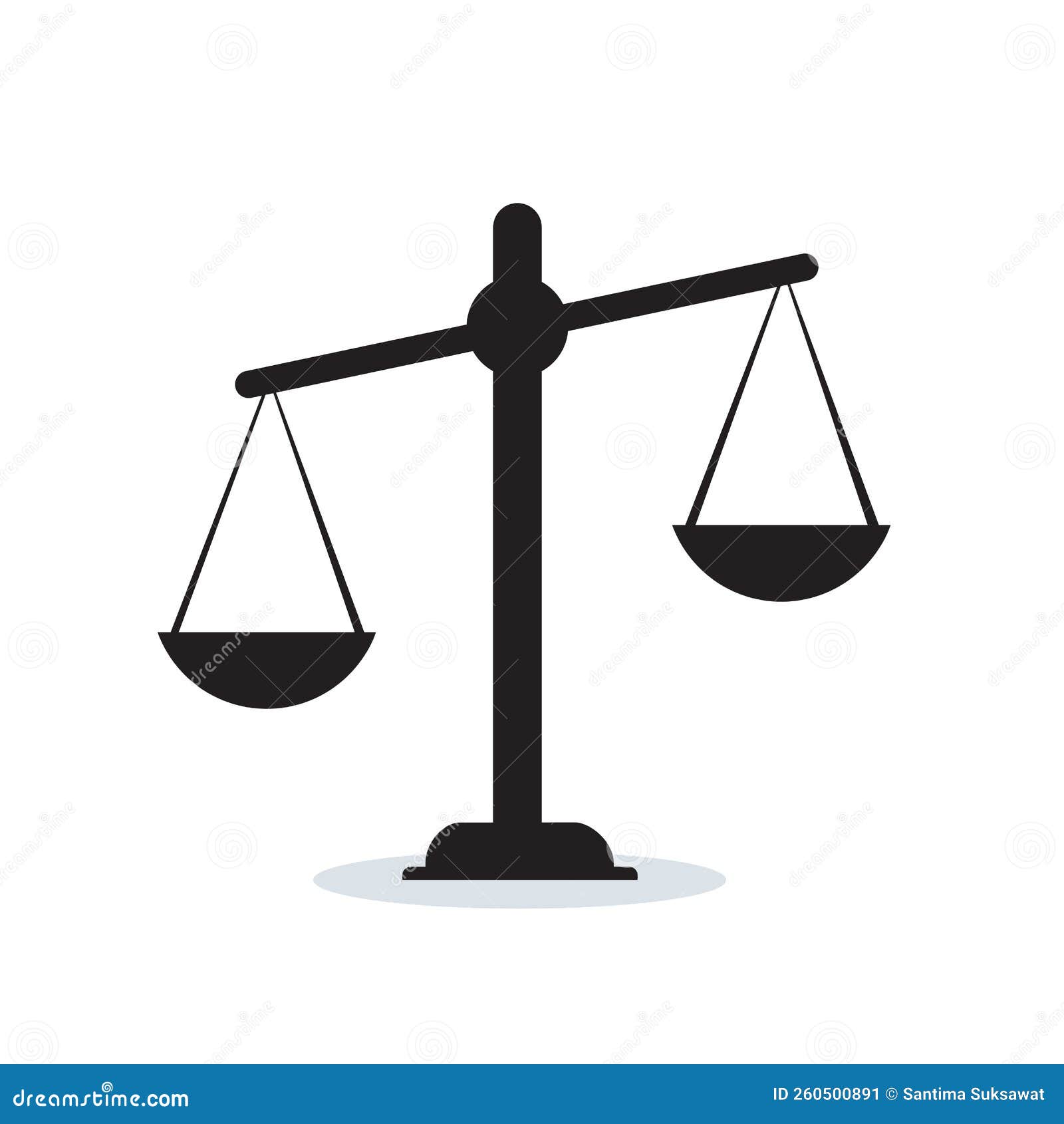 Justice Scale Court Symbol Vector Illustration Stock Vector ...