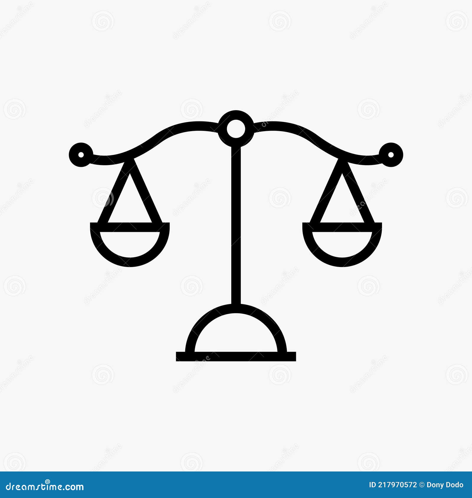 Justice Scale Icon. White Background. Grading Pictogram Scale Vector ...