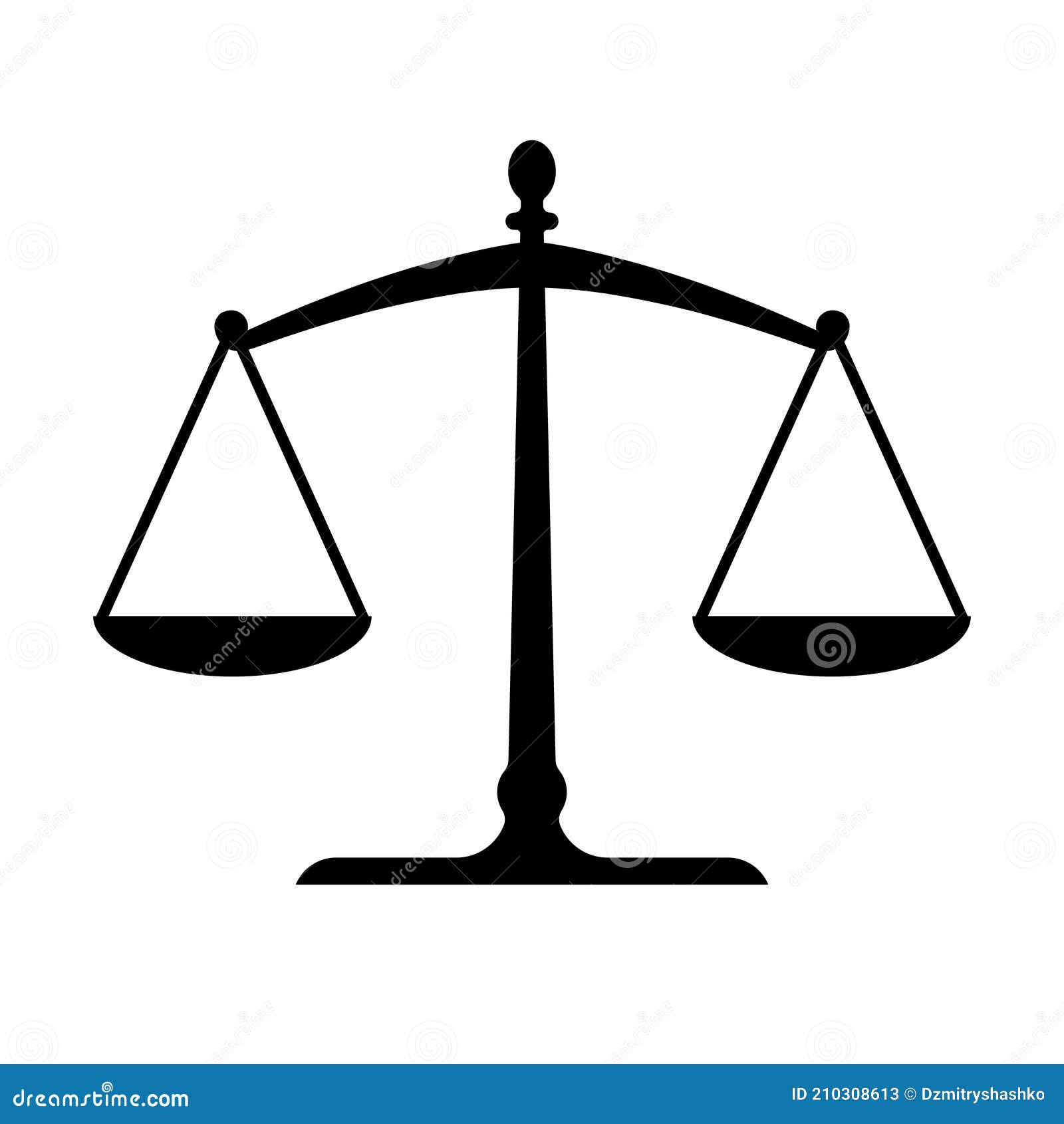 Justice Scale Silhouette Icon. Clipart Image Cartoon Vector ...