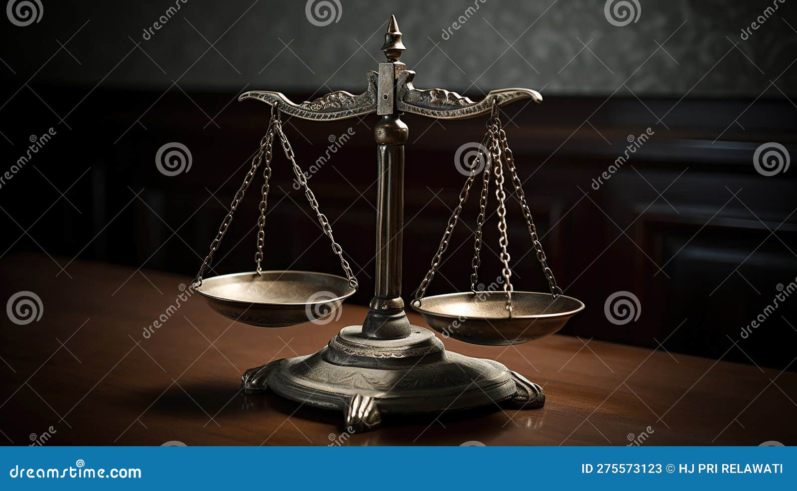 Justice Scales Concept of the Law, Judicial Scales. Generative Ai Stock ...