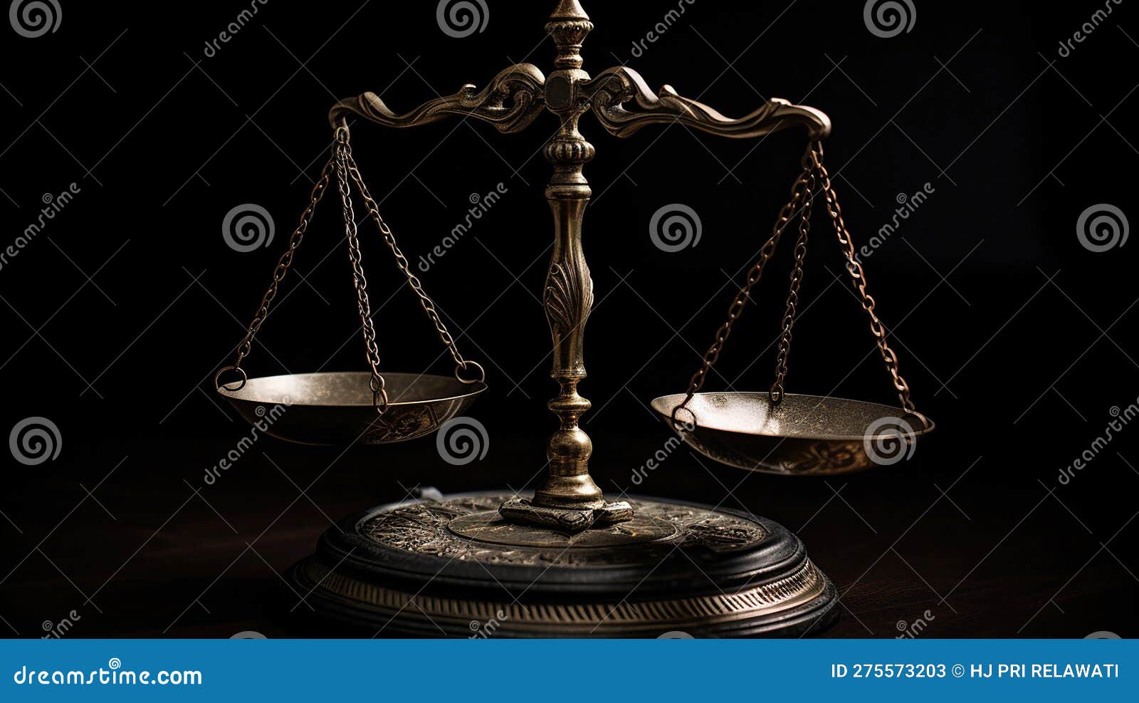 Justice Scales Concept of the Law, Judicial Scales. Generative Ai Stock ...