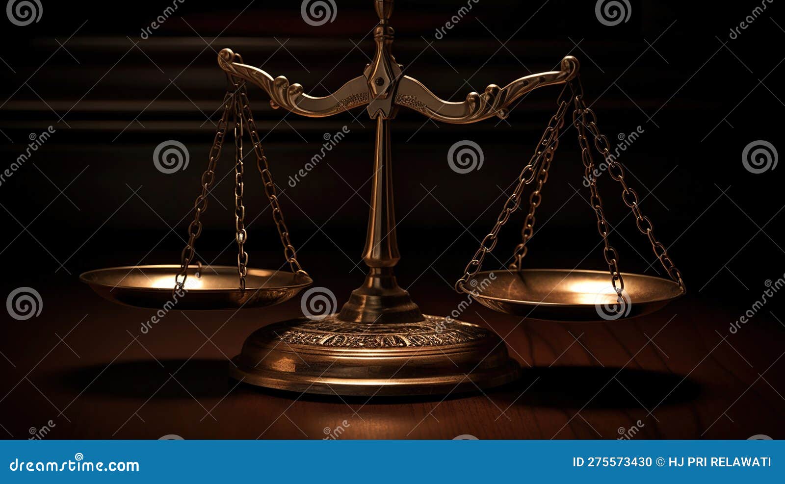 Justice Scales Concept of the Law, Judicial Scales. Generative Ai Stock ...