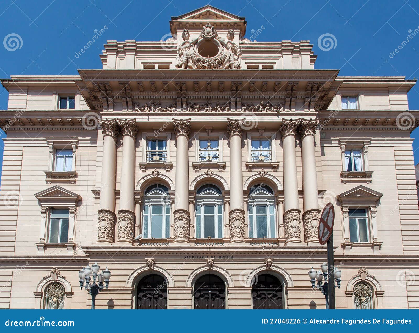 Justice Secretary Building Sao Paulo Stock Photo - Image of downtown ...