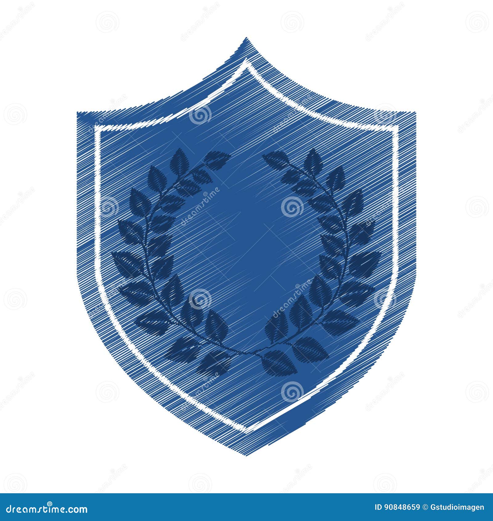 Justice Shield with Wreath Isolated Icon Stock Vector - Illustration of ...