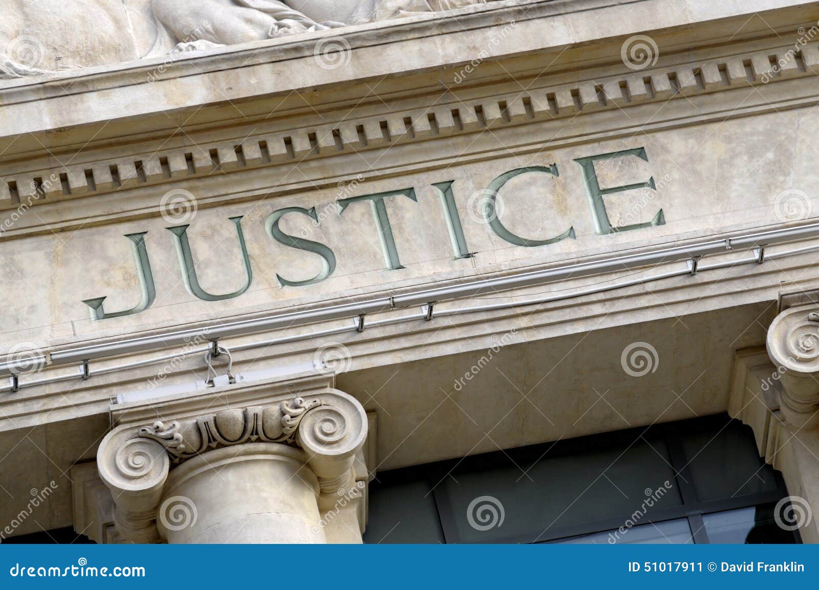 Justice Courthouse Building Sign, Law Courts Stock Image - Image of ...