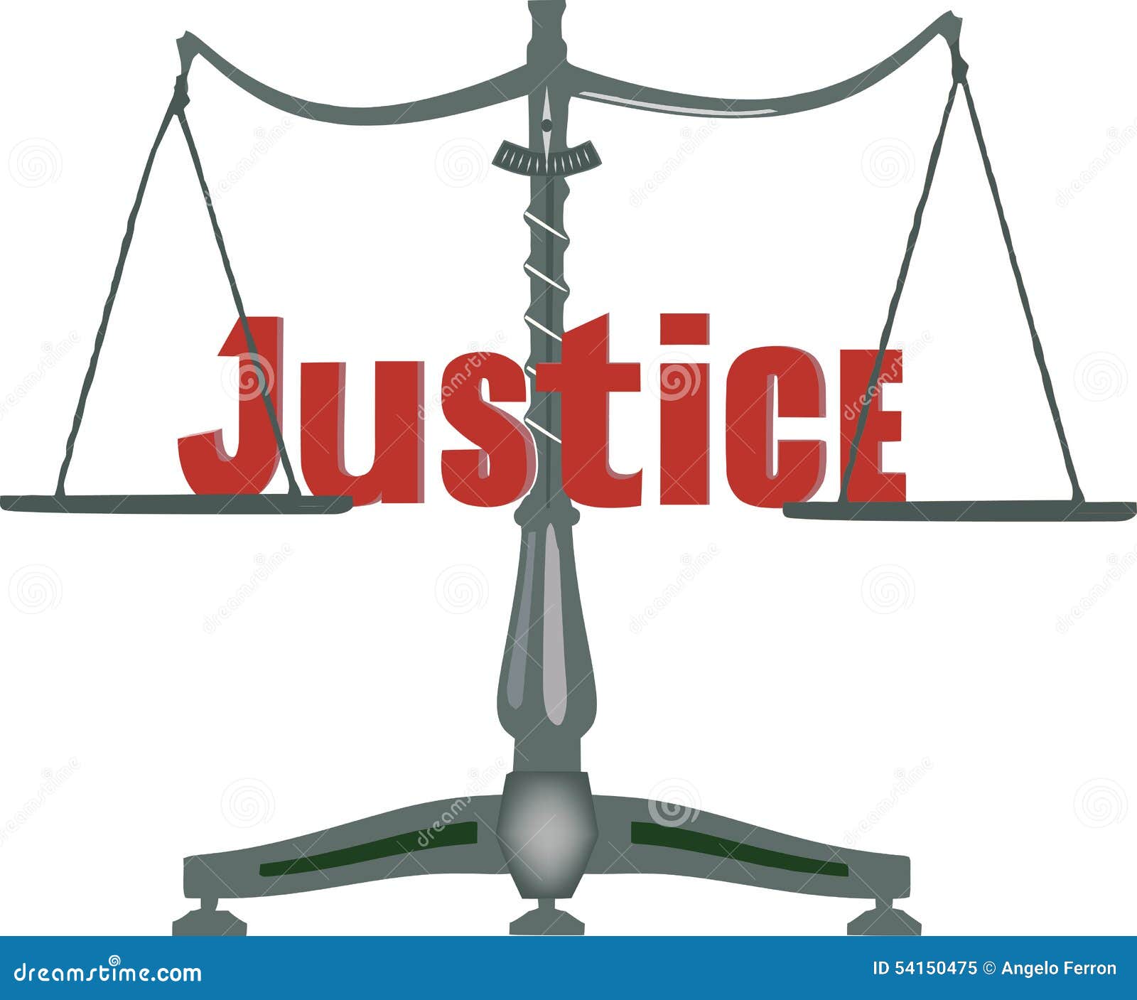 Justice symbol stock vector. Illustration of symbol, balance - 54150475