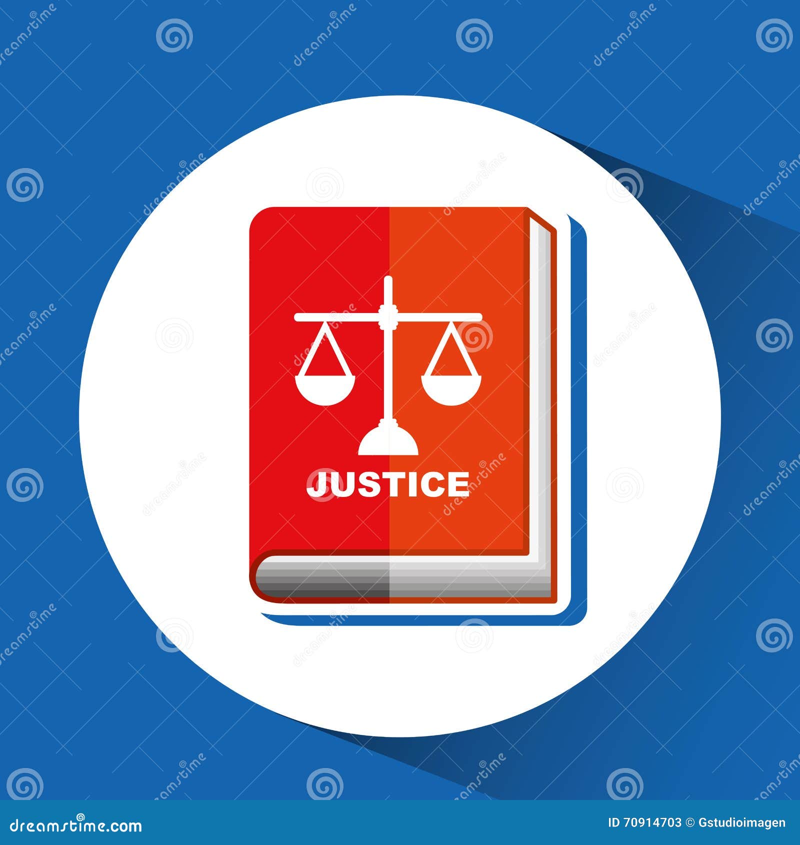 Justice System Concept Design Stock Illustration - Illustration of ...