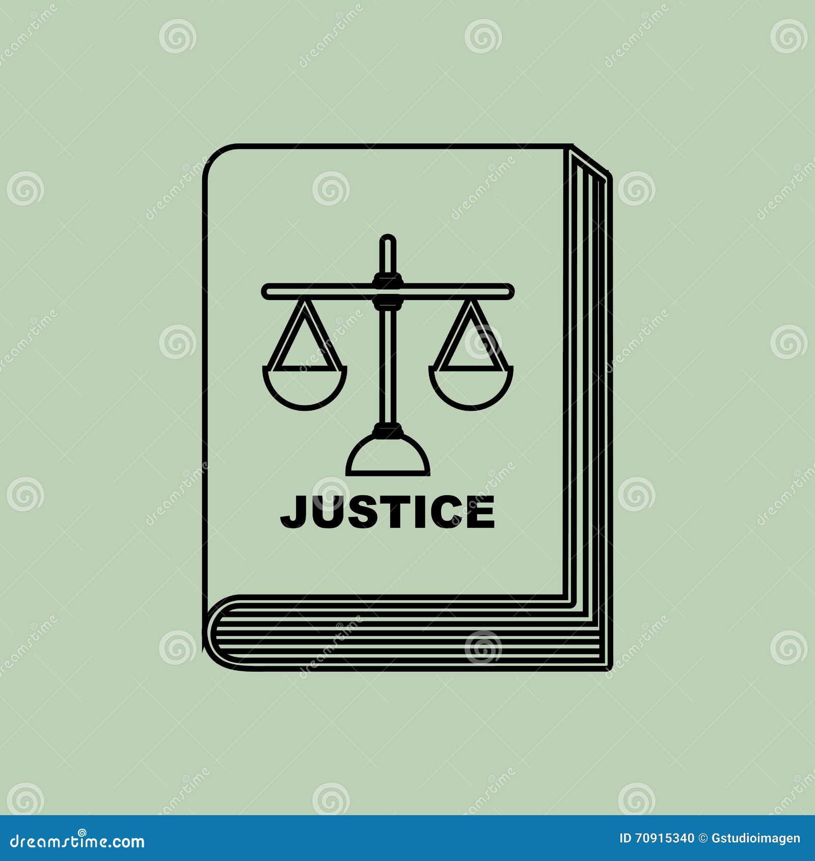 Justice System Concept Design Stock Illustration - Illustration of ...