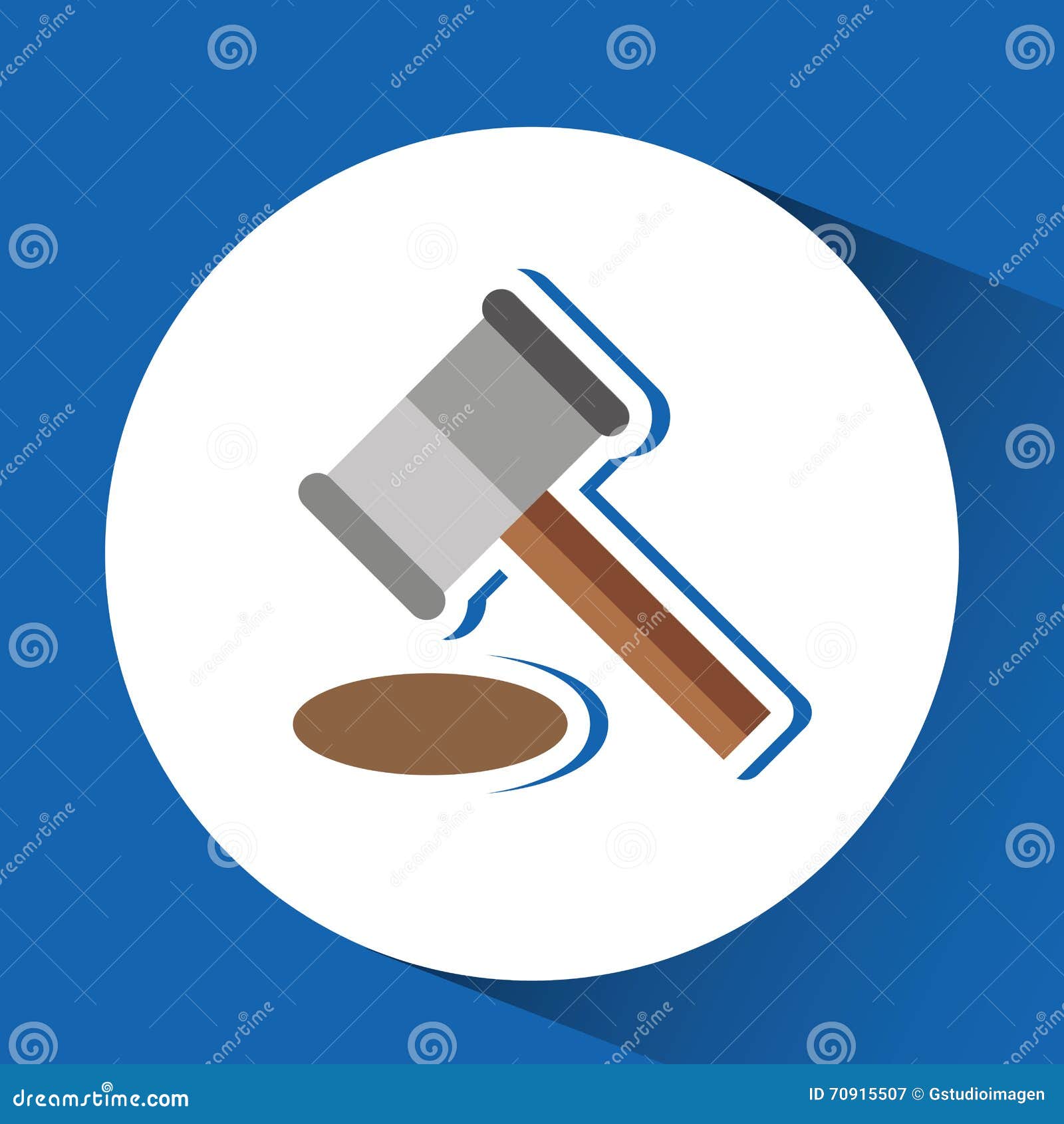 Justice System Concept Design Stock Illustration - Illustration of ...