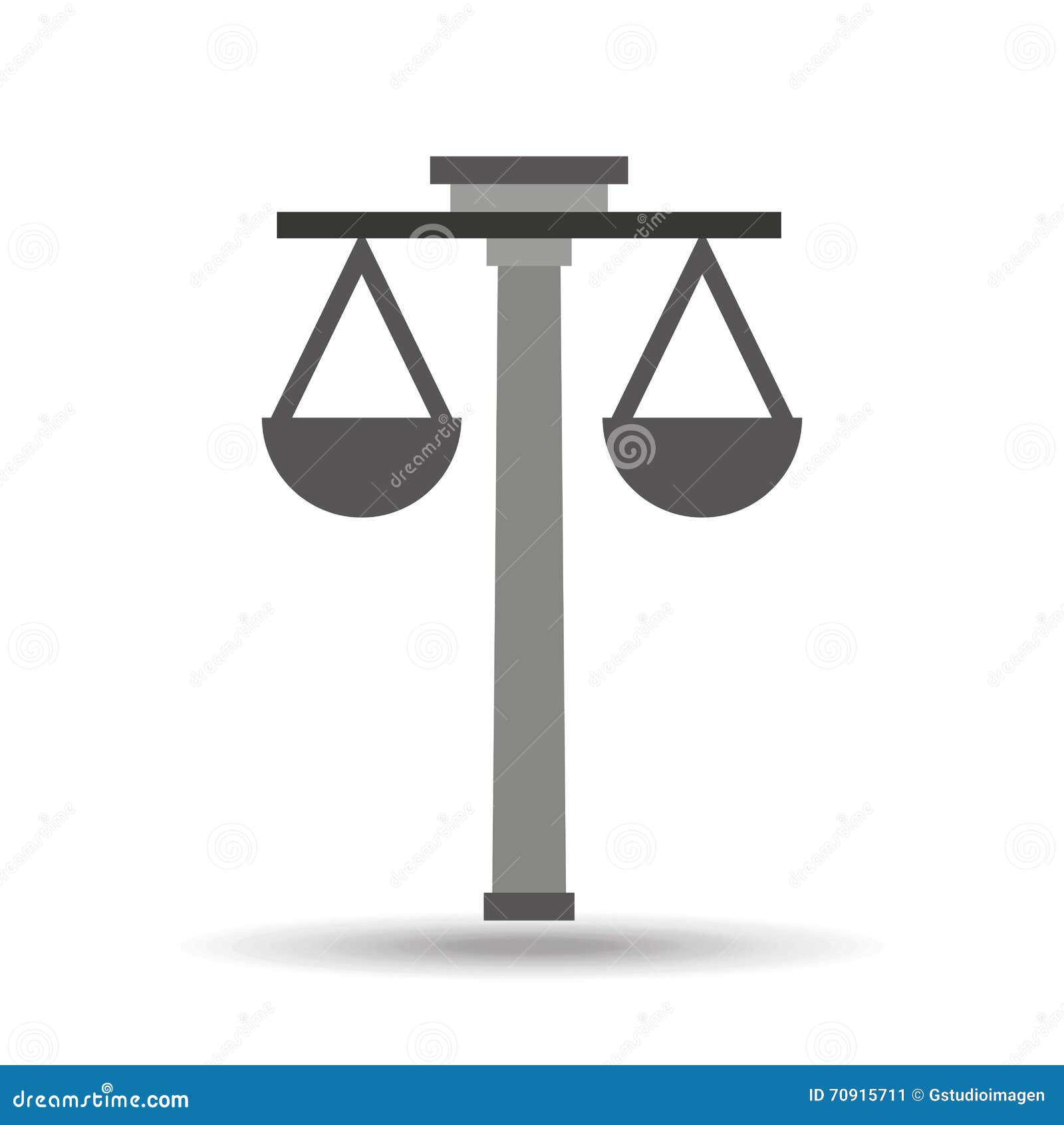 Justice System Concept Design Stock Illustration - Illustration of icon ...