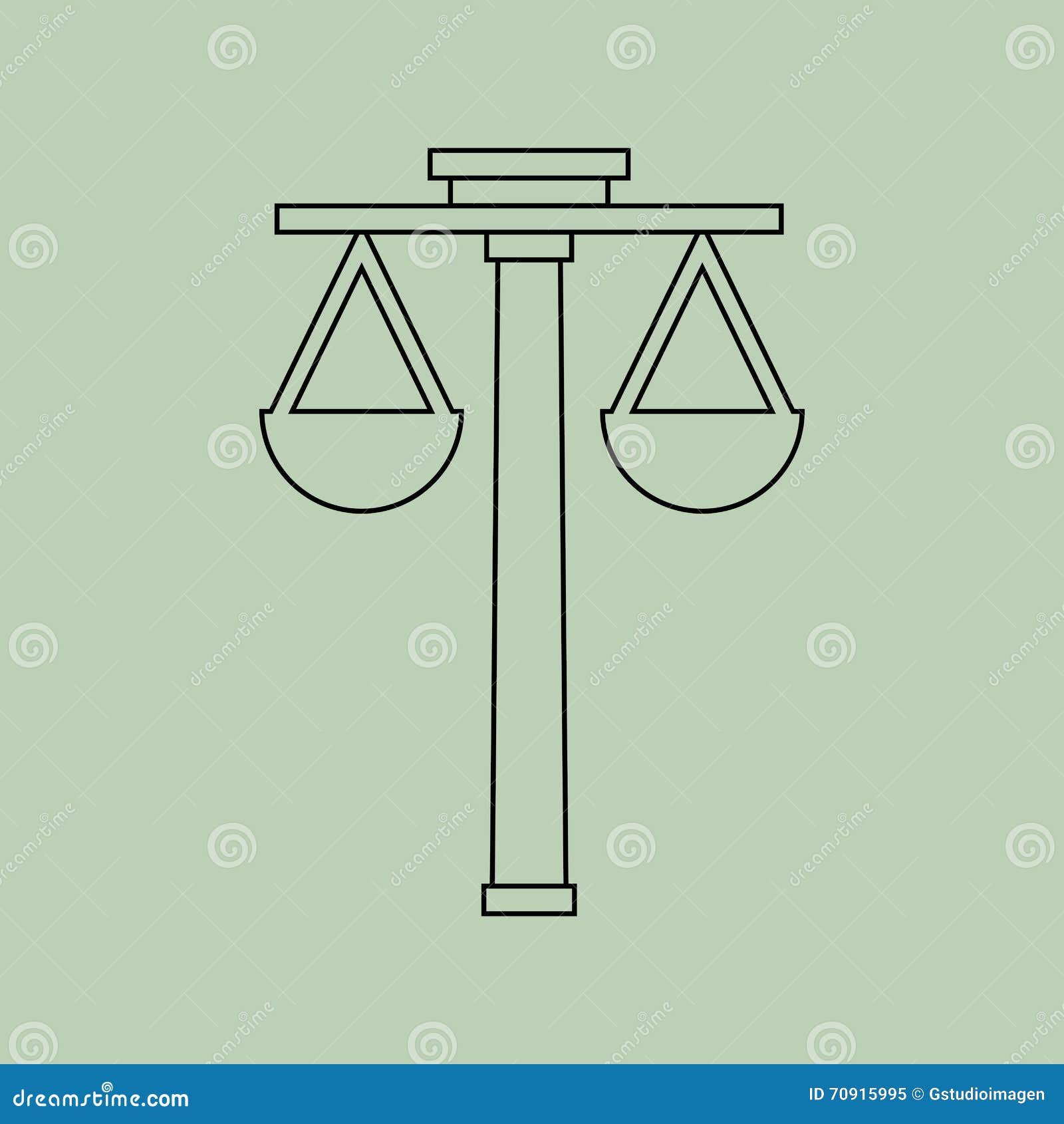Justice System Concept Design Stock Illustration - Illustration of ...