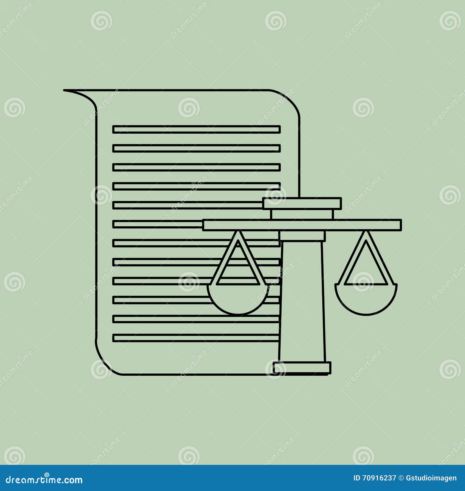 Justice System Concept Design Stock Illustration - Illustration of ...