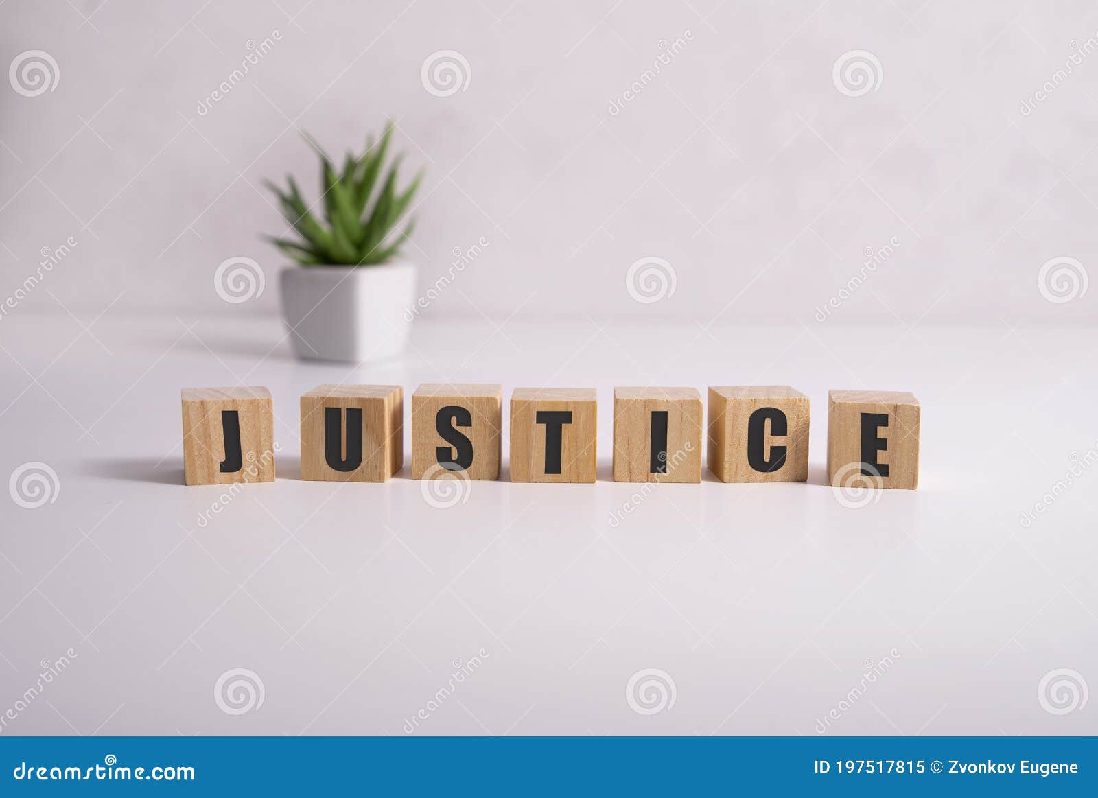 JUSTICE Word Made with Building Blocks on White Stock Image - Image of ...