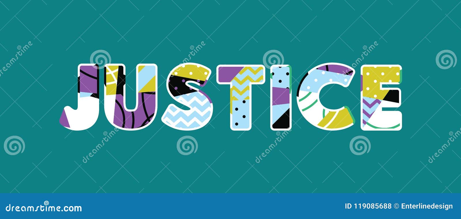 Justicia Concept Word Art Illustration Ilustración del Vector ...