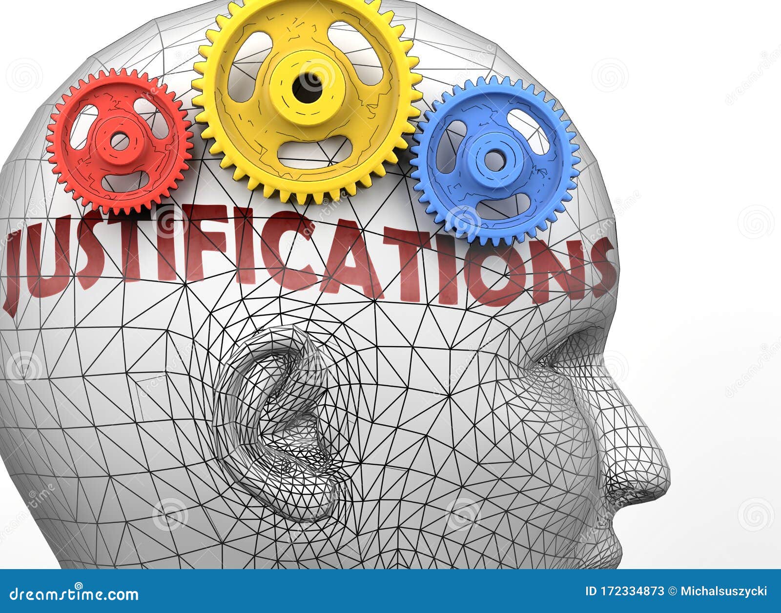 Justifications And Human Mind - Pictured As Word Justifications Inside ...