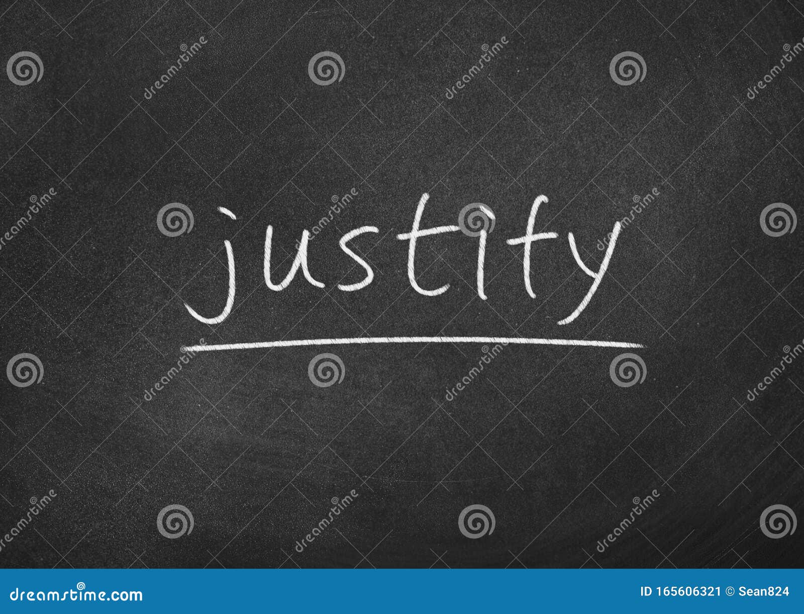 Justify stock image. Image of abstract, blackboard, word - 165606321