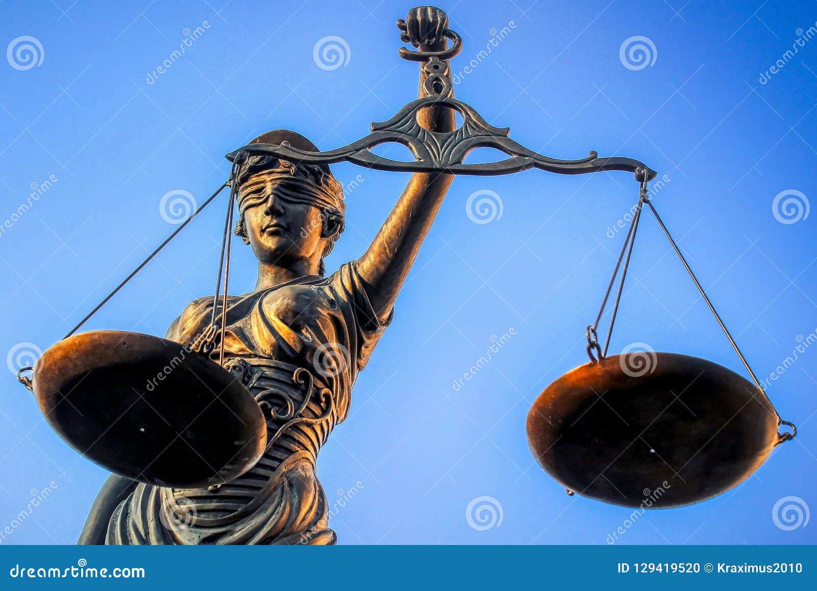 Justitia is the Goddess of Justice. Stock Photo - Image of historical ...