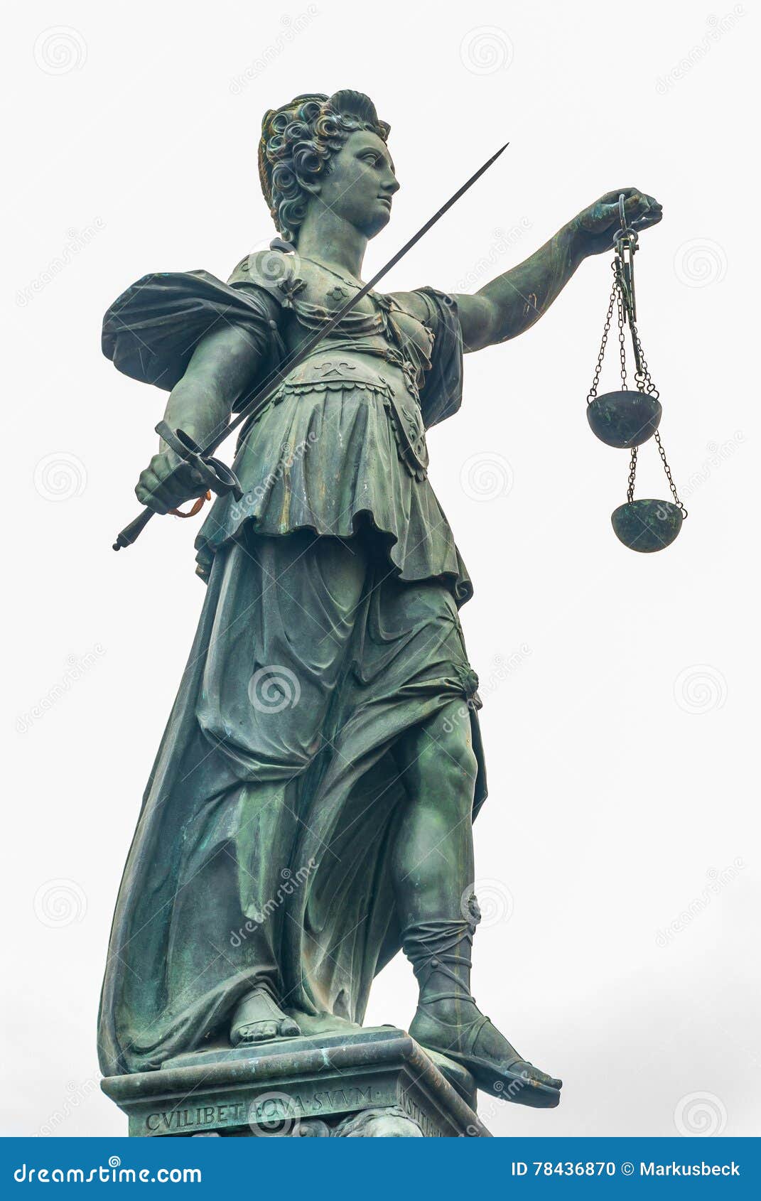 Justitia-Monument - Frankfurt Stockfoto - Bild von kette, höflich: 78436870