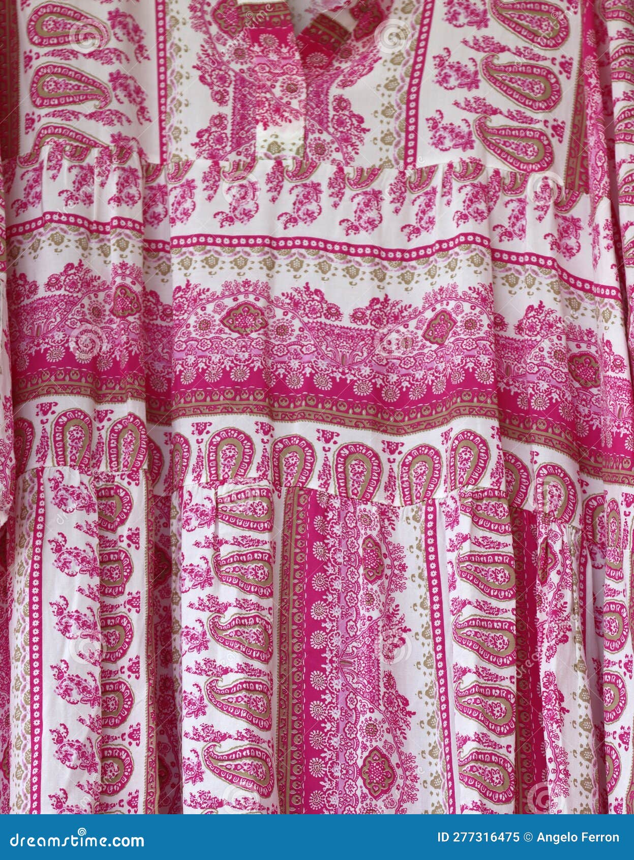 Jute Cloth Red Dress Hanging- Stock Image - Image of white, material ...