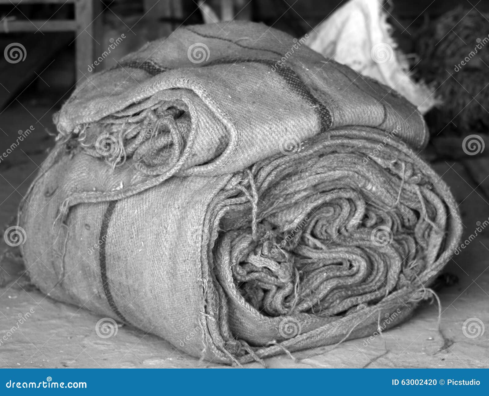 Jute sacks stock photo. Image of hard, storage, rope - 63002420