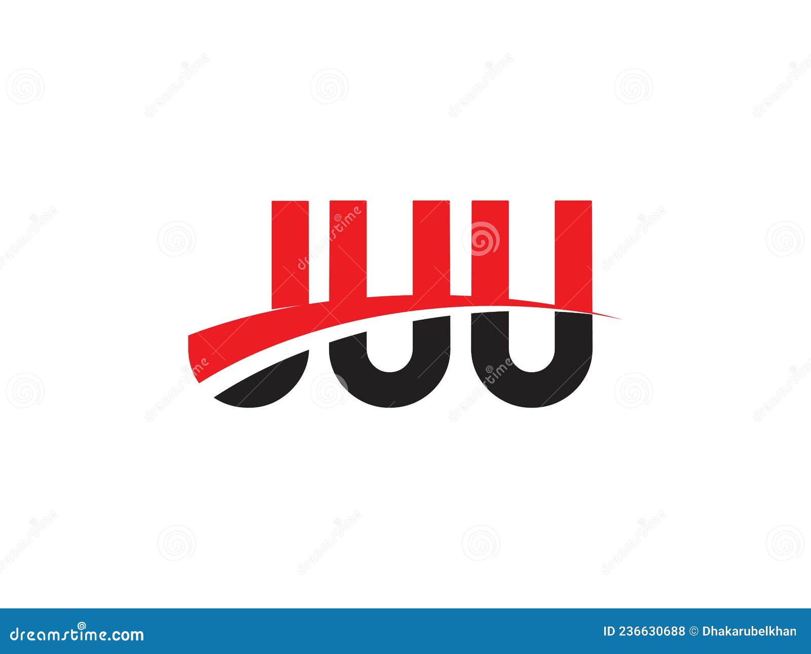 JUU Letter Initial Logo Design Vector Illustration Stock Photo - Image ...
