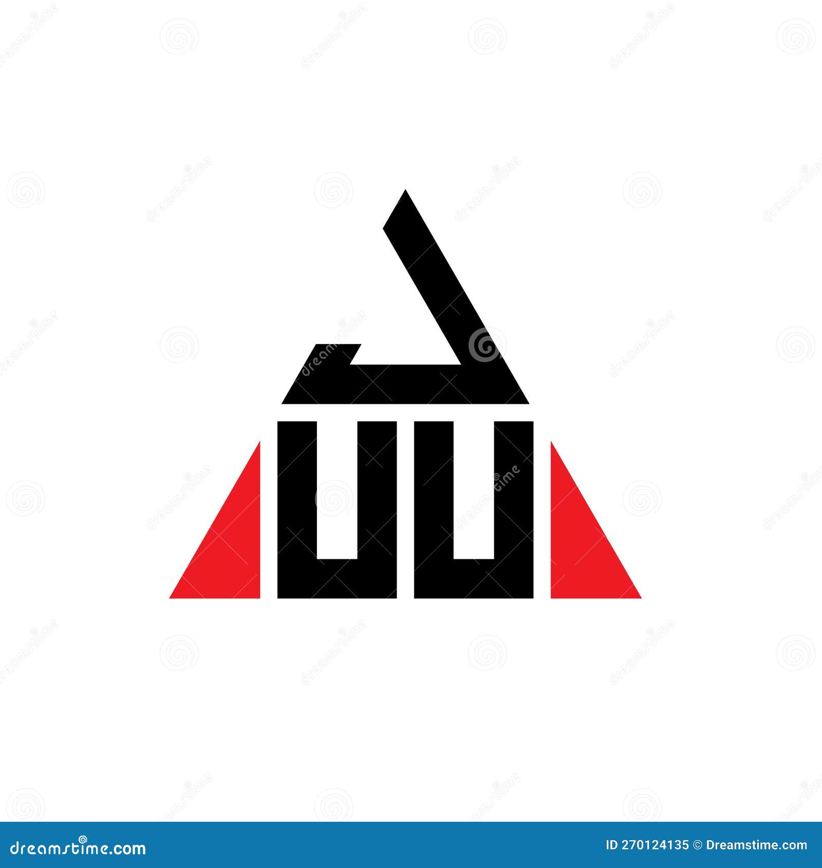 JUU Triangle Letter Logo Design with Triangle Shape. JUU Triangle Logo ...