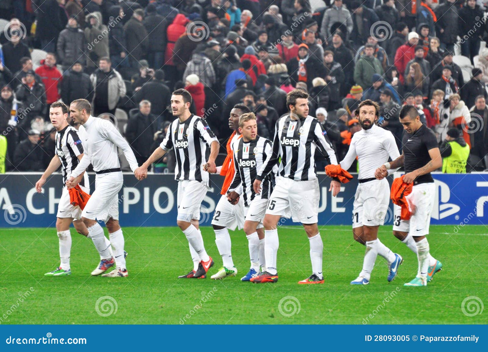 Juventus Players Greet Their Fans in the Stands Editorial Image - Image ...