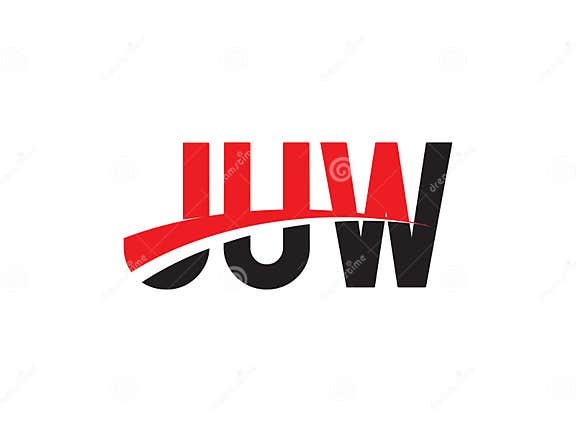 JUW Letter Initial Logo Design Vector Illustration Stock Image - Image ...