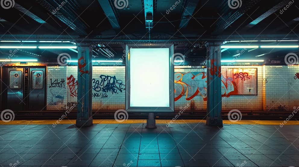 The Juxtaposition of Urban Decay and Artistic Expression in a Subway ...