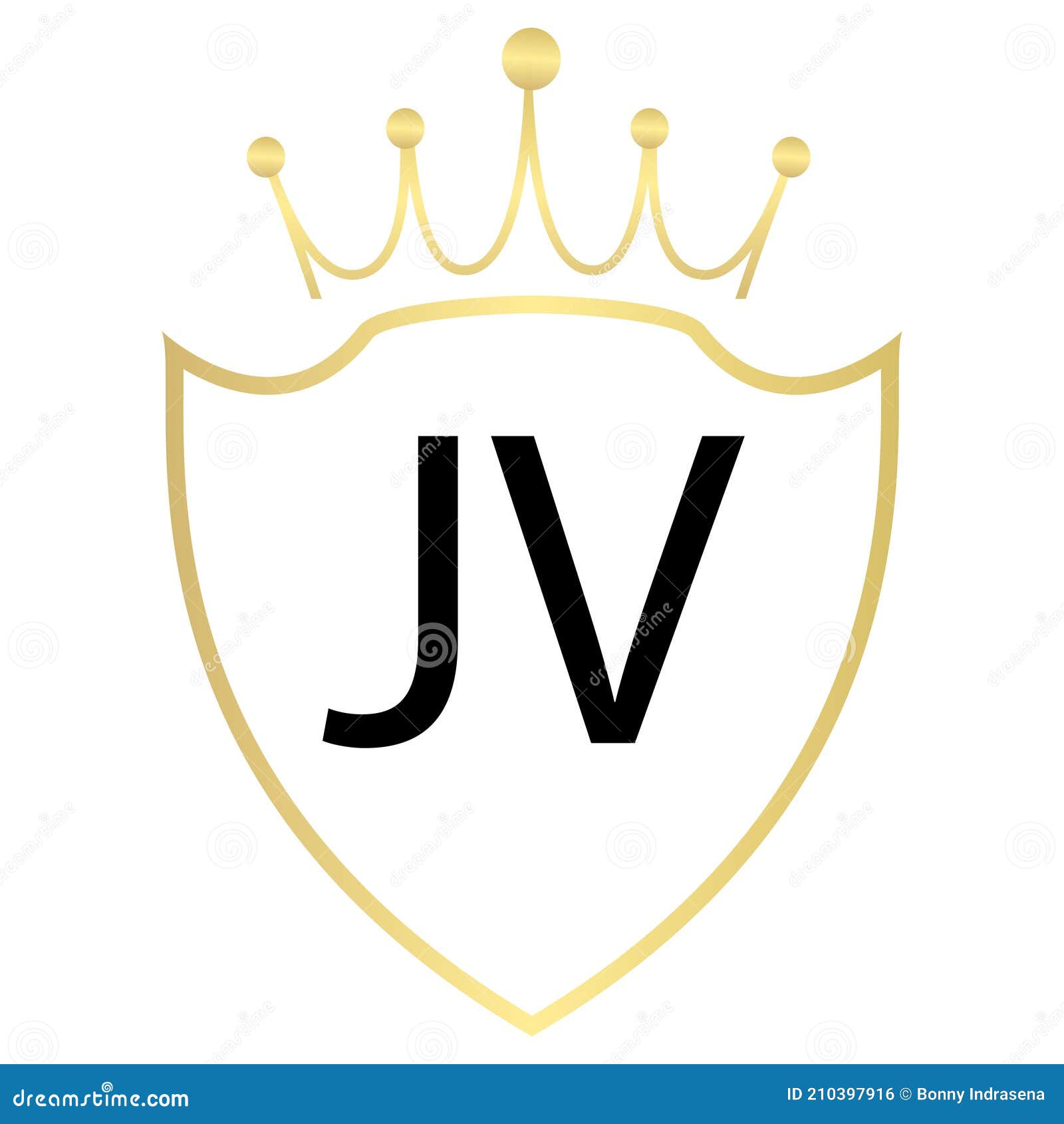 JV Letter Logo Design with Simple Style Stock Vector - Illustration of ...