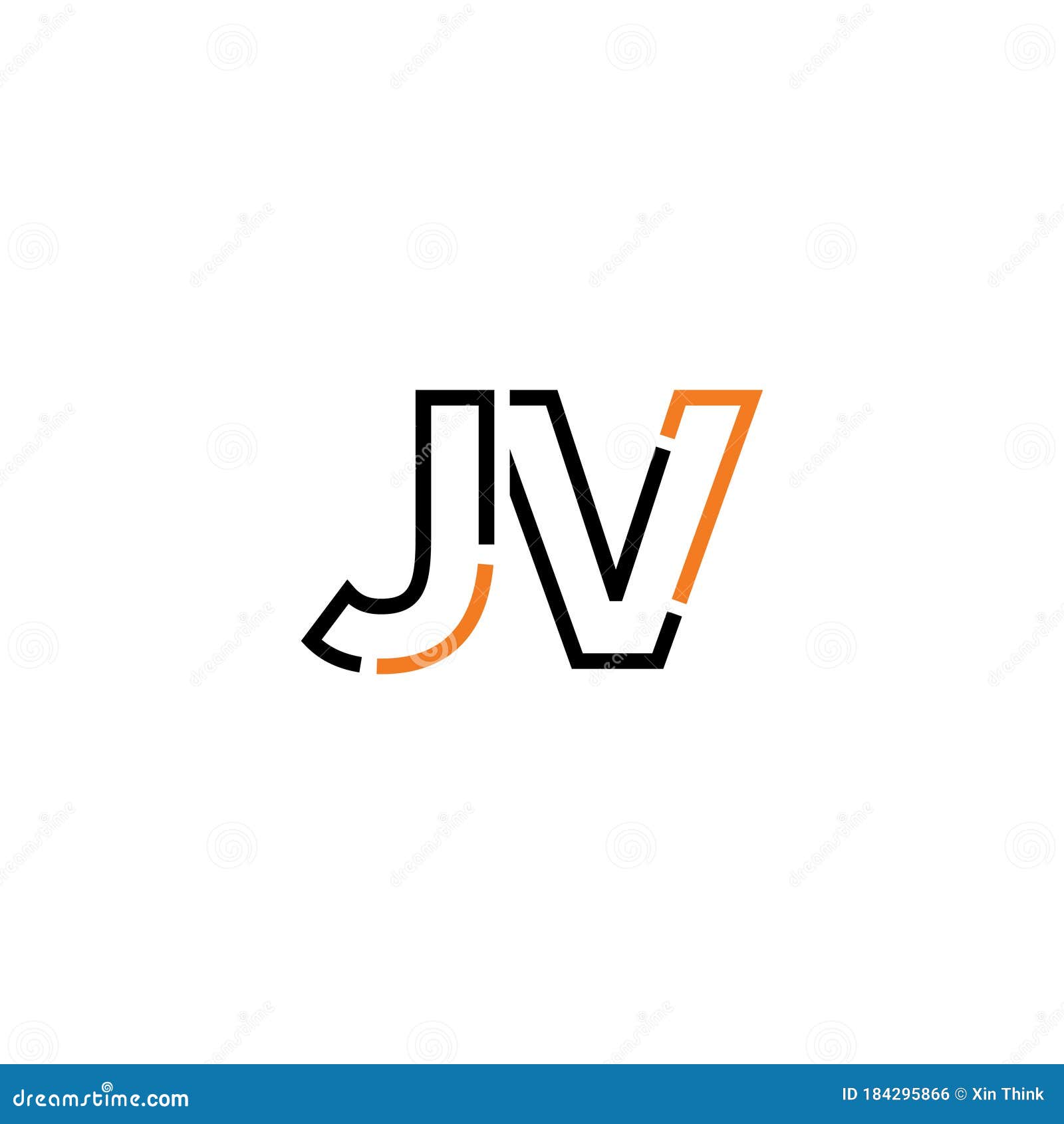 JV Letter Logo Icon Design Template Elements Stock Vector ...