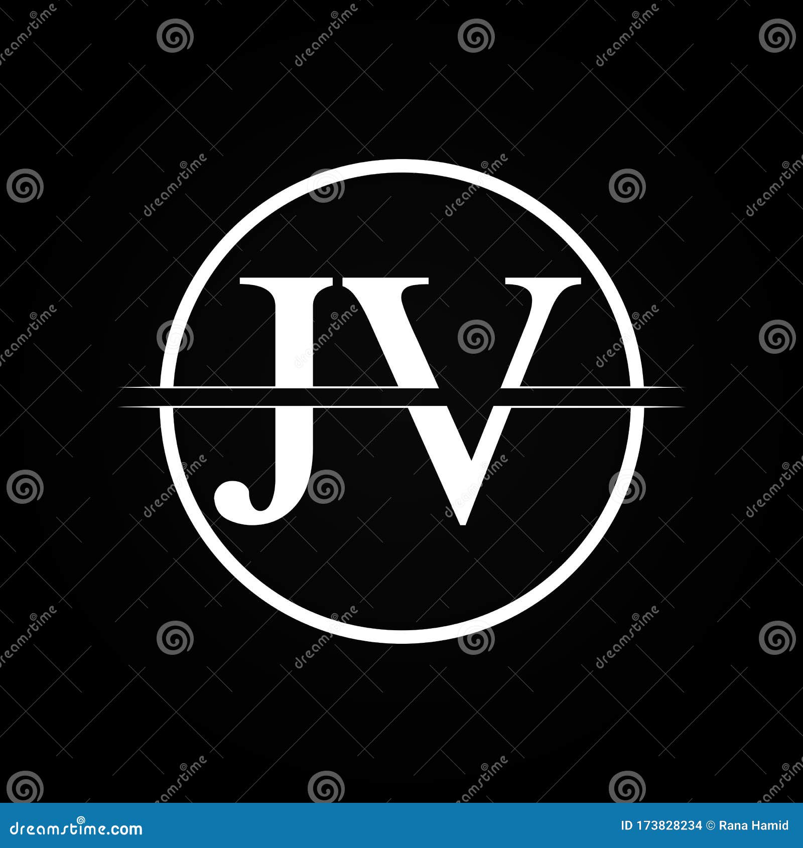 JV Letter Type Logo Design Vector Template. Abstract Letter JV Logo ...