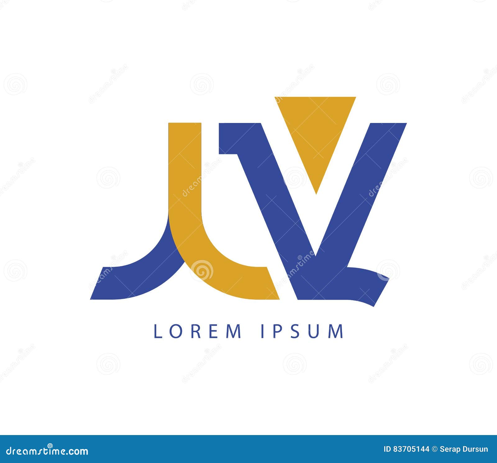 JV Logo Design stock illustration. Illustration of company - 83705144