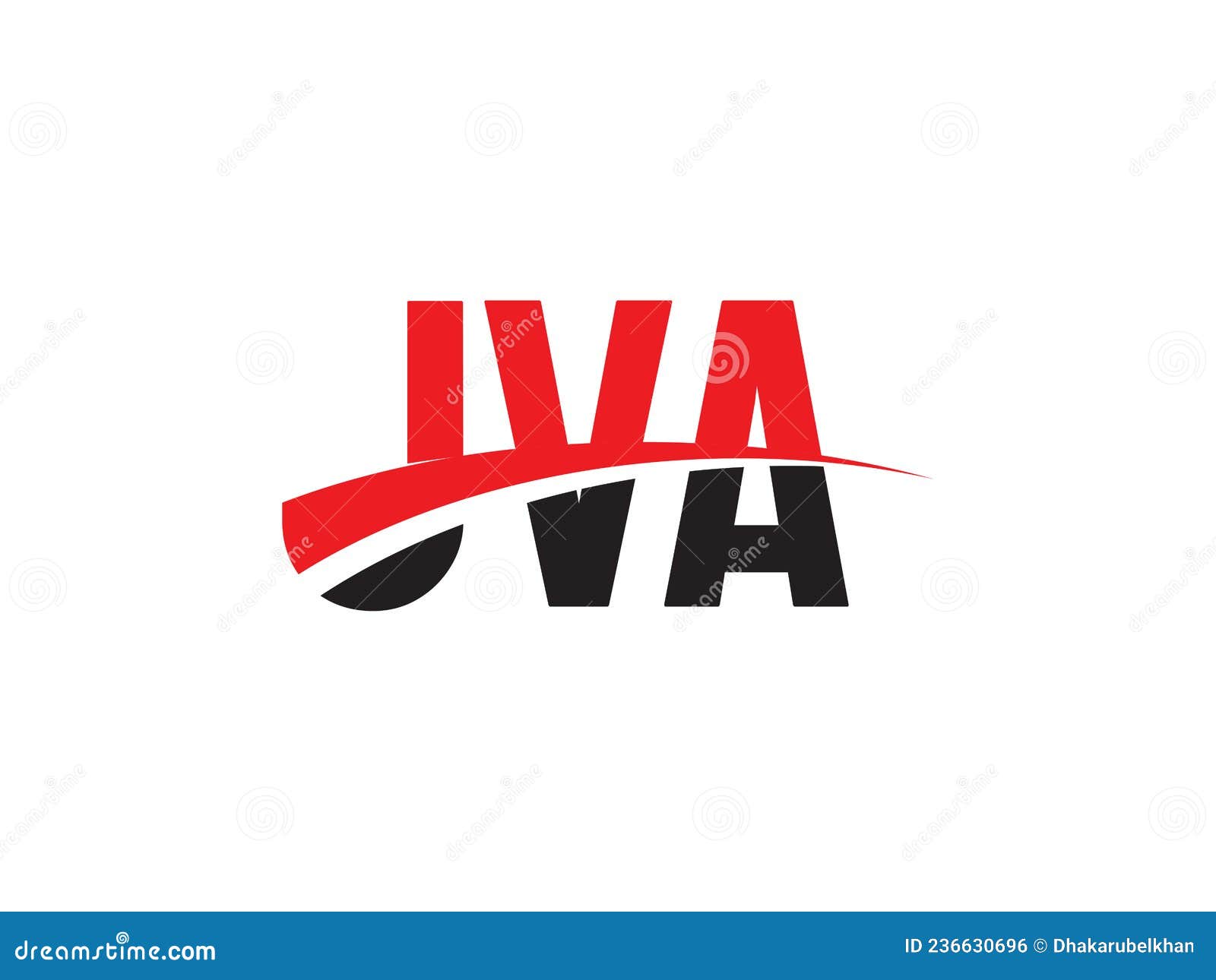 JVA Letter Initial Logo Design Vector Illustration Stock Vector ...