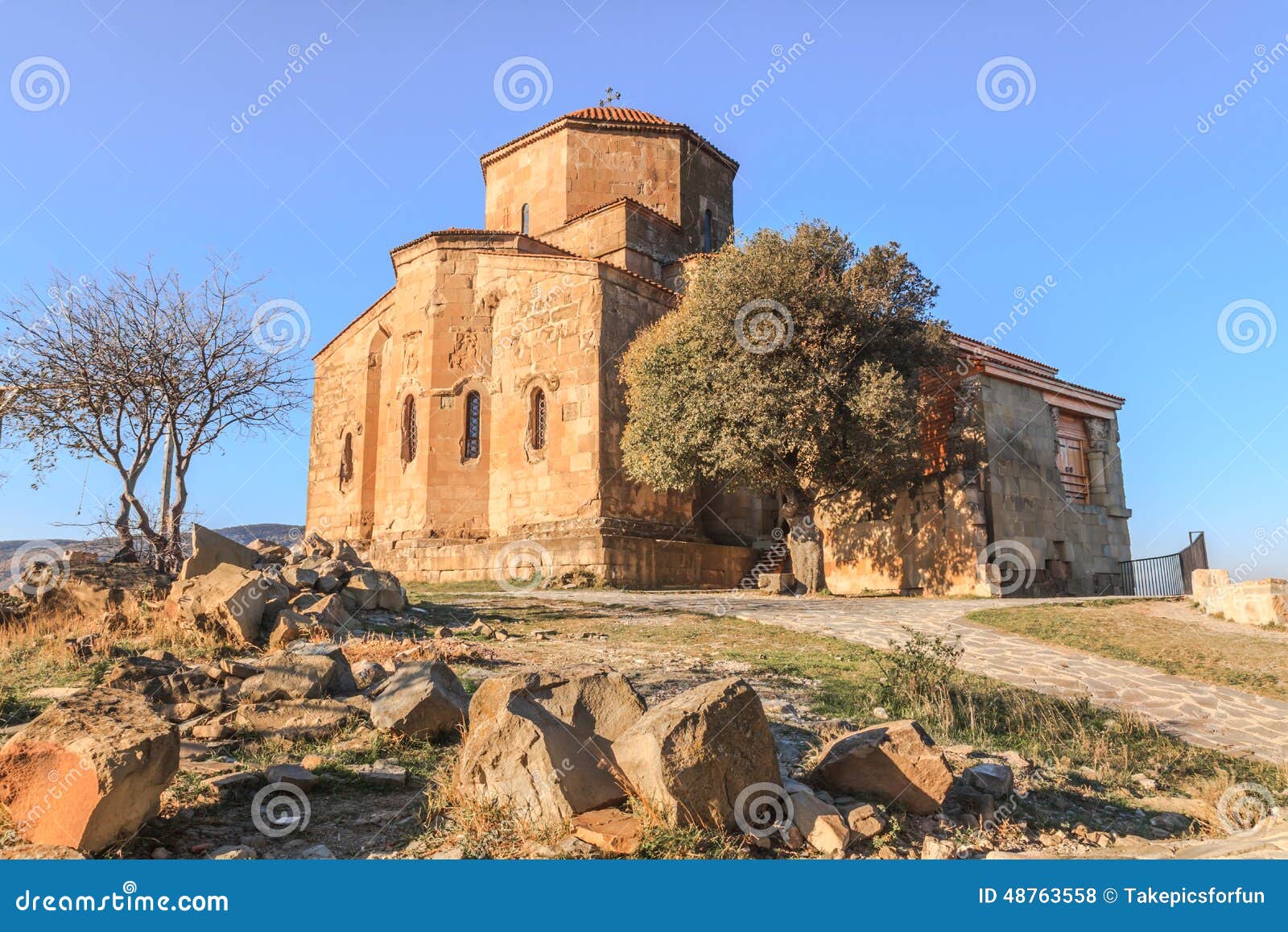 Jvari Church stock photo. Image of architecture, monastery - 48763558
