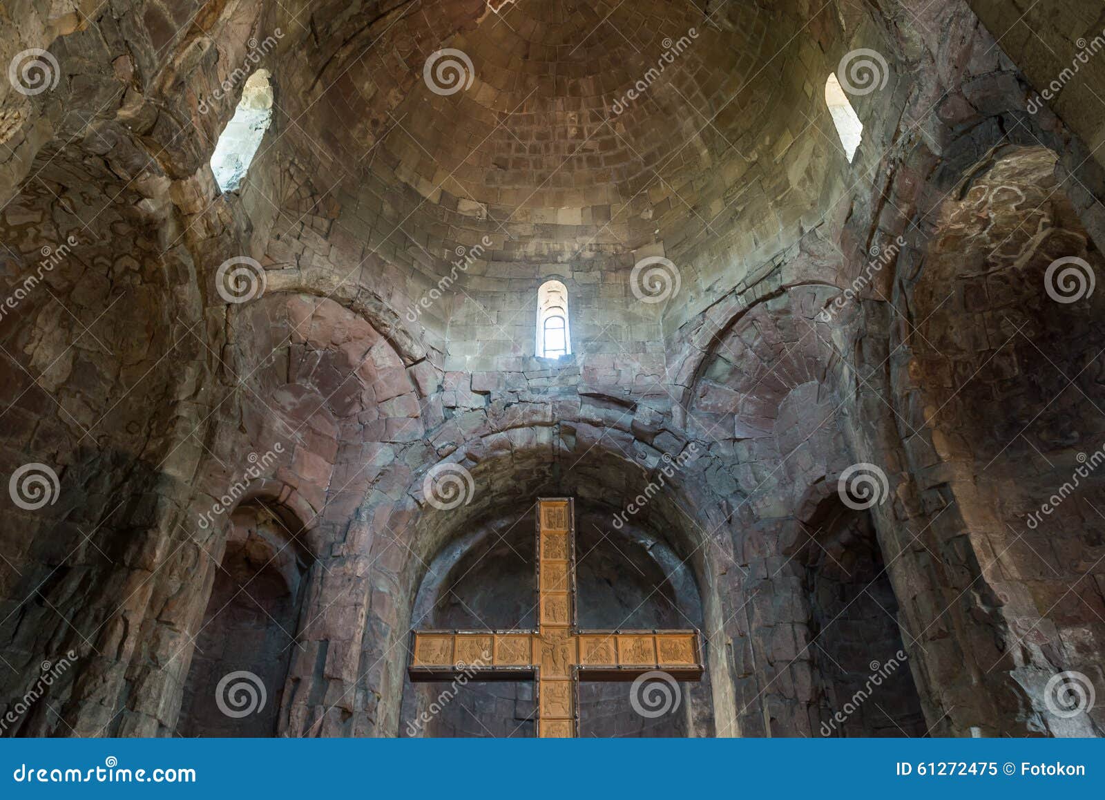 Jvari stock image. Image of inside, world, cross, georgian - 61272475