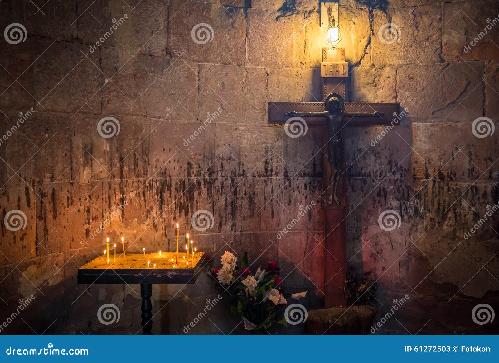 Jvari stock image. Image of heritage, monastery, inside - 61272503