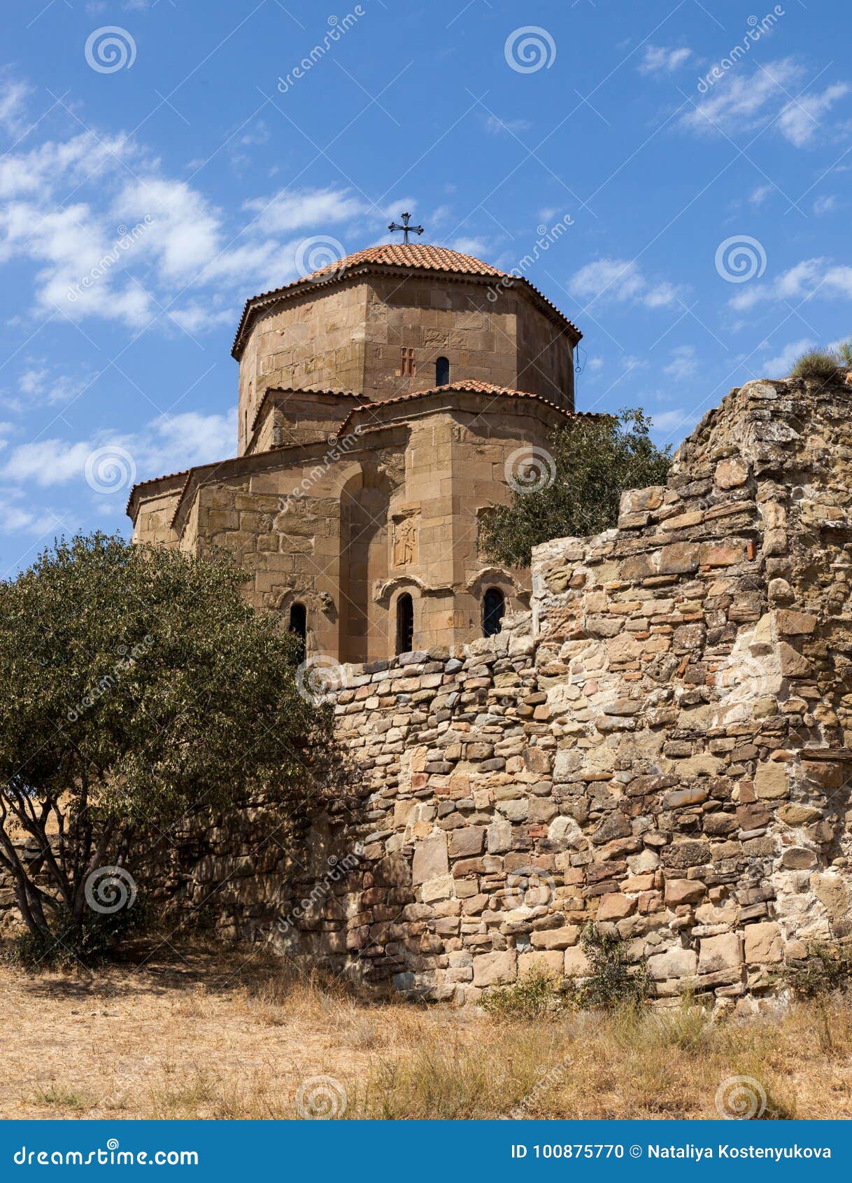 Jvari Monastery Georgia stock photo. Image of monastery - 100875770