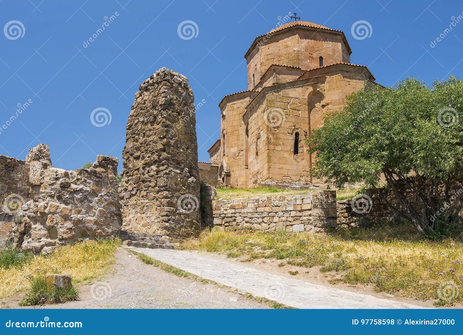 Jvari Monastery, Mtskheta, Georgia Stock Photo - Image of history ...