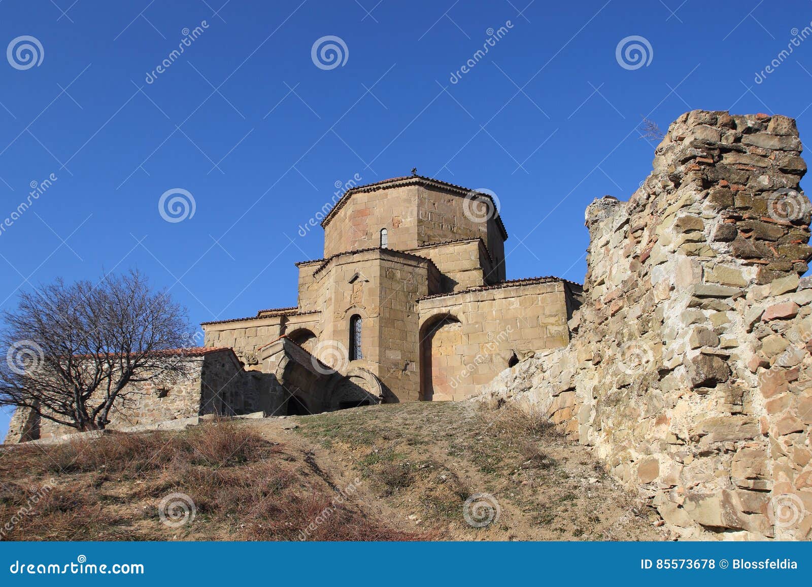 Jvari Monastery in Mtskheta, Georgia Stock Photo - Image of adventure ...