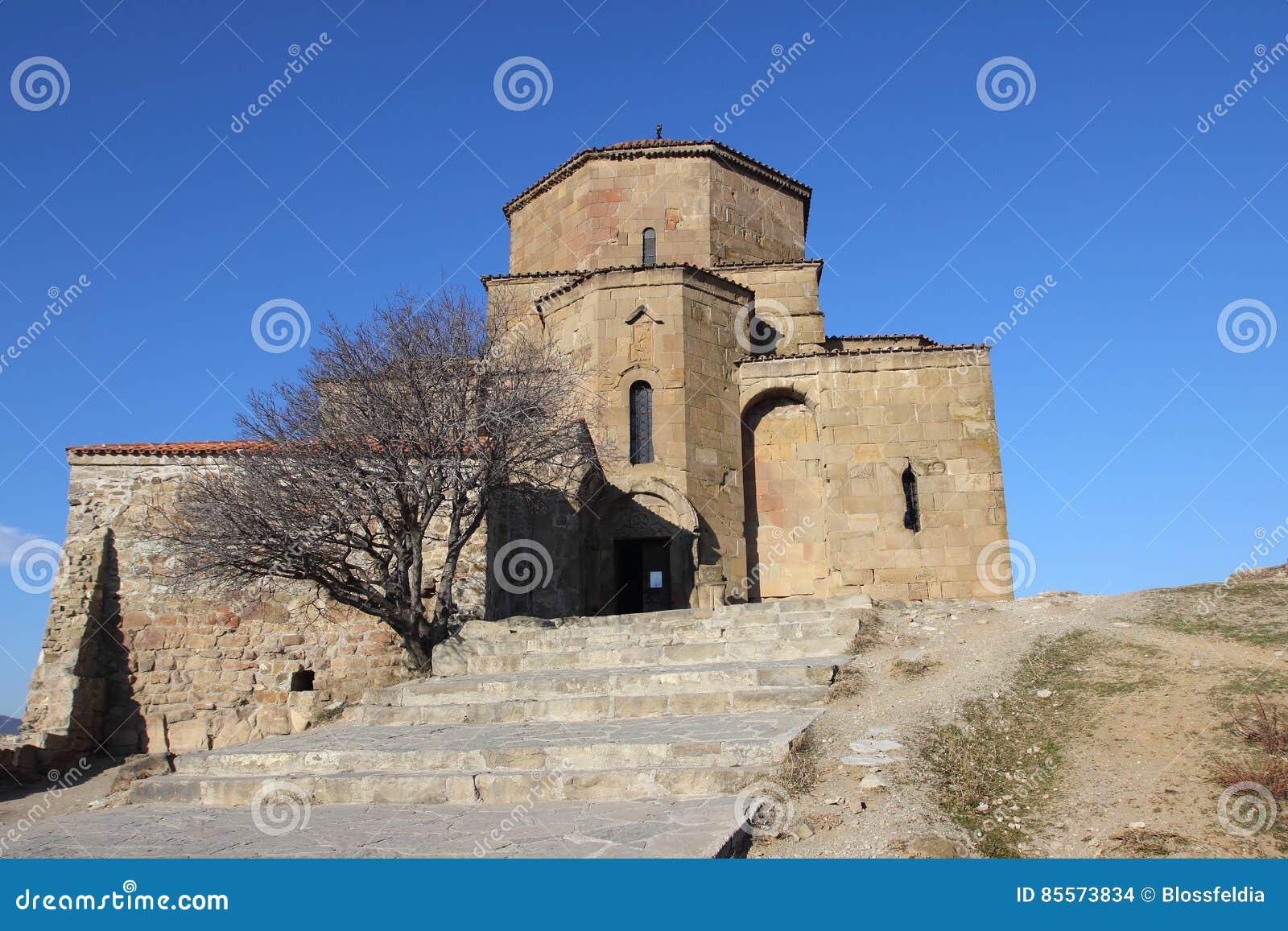 Jvari Monastery in Mtskheta, Georgia Stock Photo - Image of cathedral ...