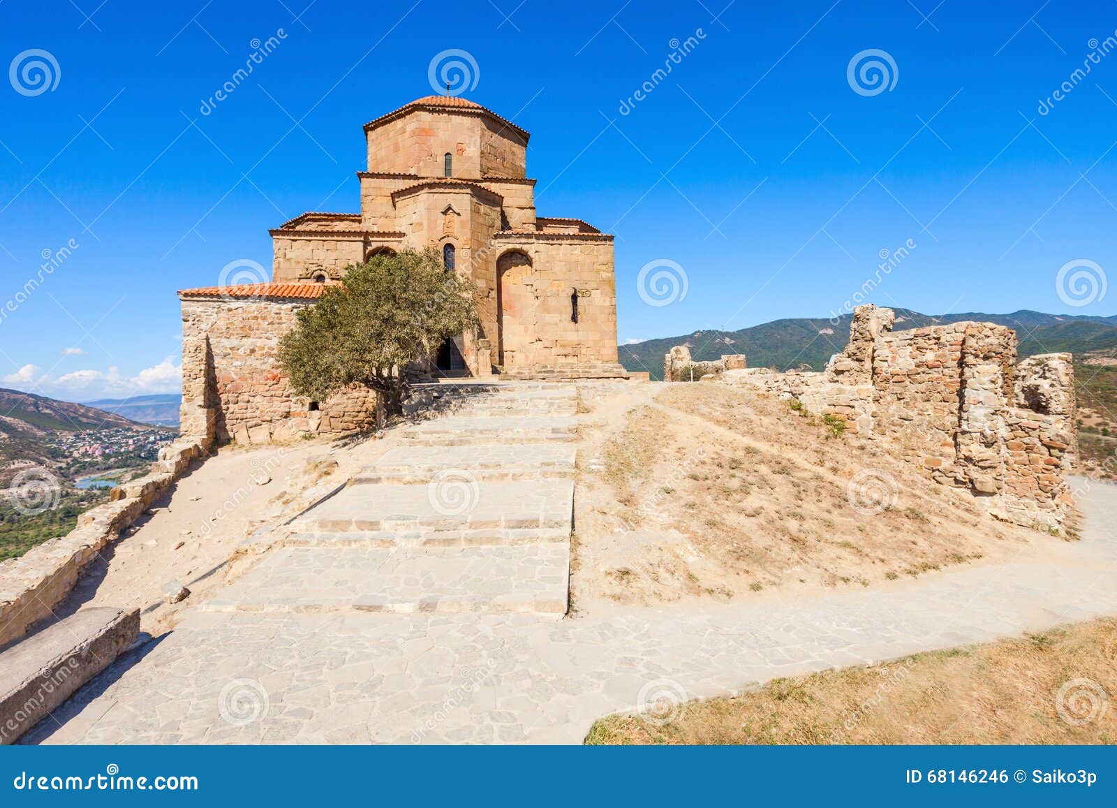 Jvari Monastery, Mtskheta stock photo. Image of culture - 68146246