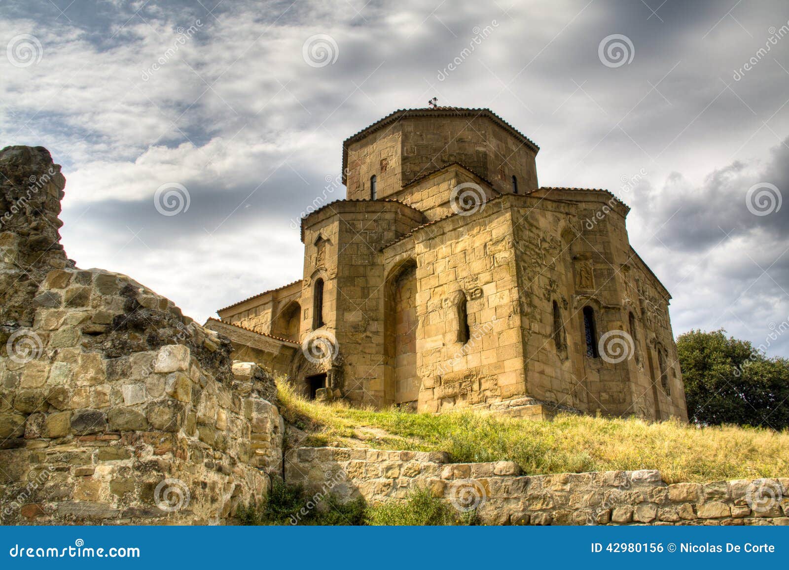 Jvari Monastery Near Mtskheta Stock Photo - Image of building ...