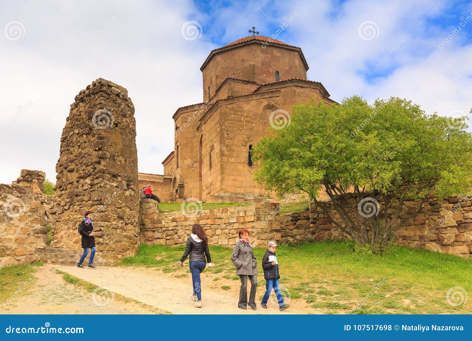 Jvari Orthodox Monastery Near Mtskheta, Eastern Georgia Editorial Stock ...