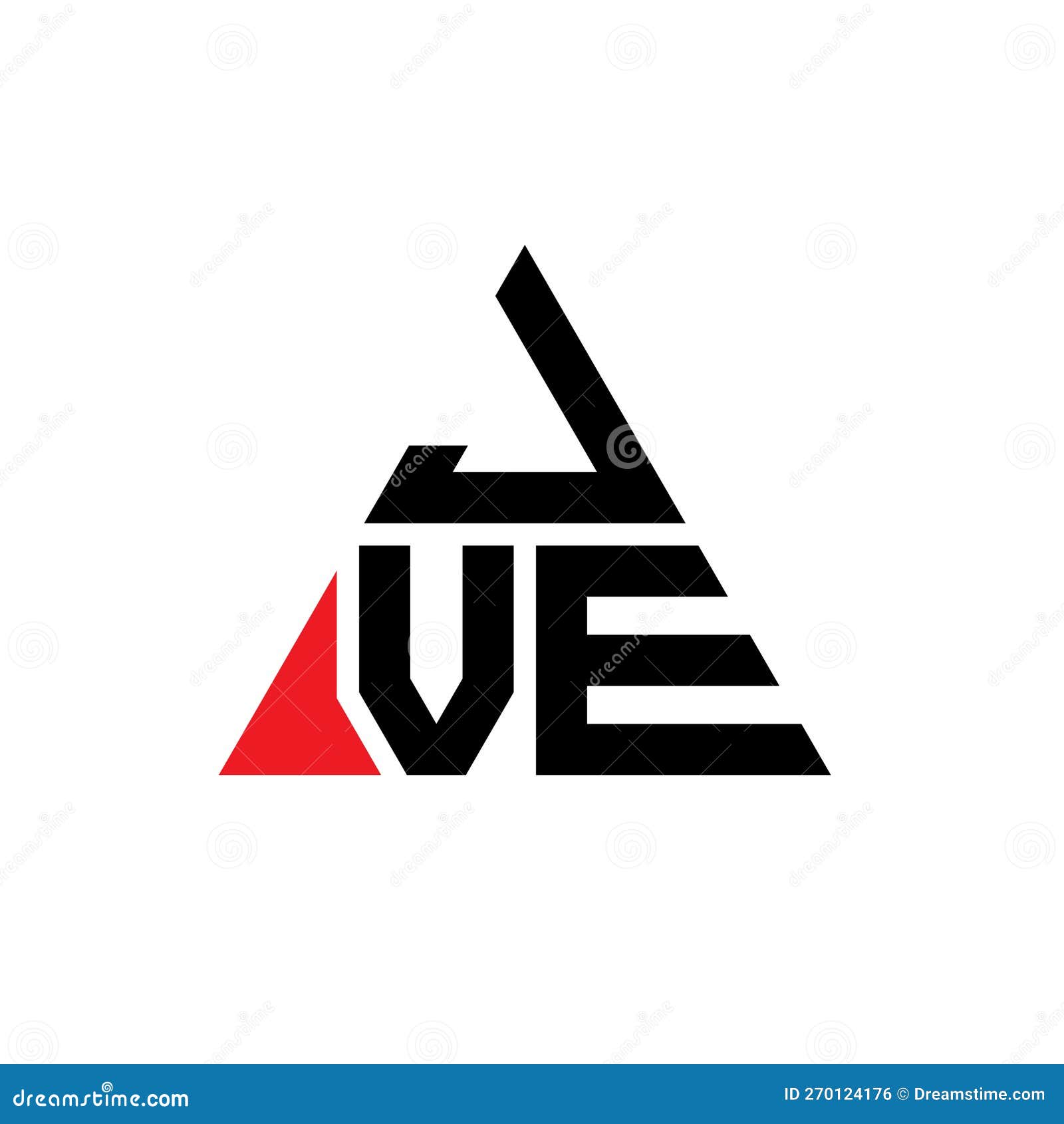 JVE Triangle Letter Logo Design with Triangle Shape. JVE Triangle Logo ...