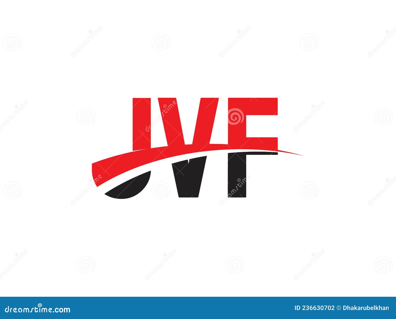 JVF Letter Initial Logo Design Vector Illustration Stock Vector ...
