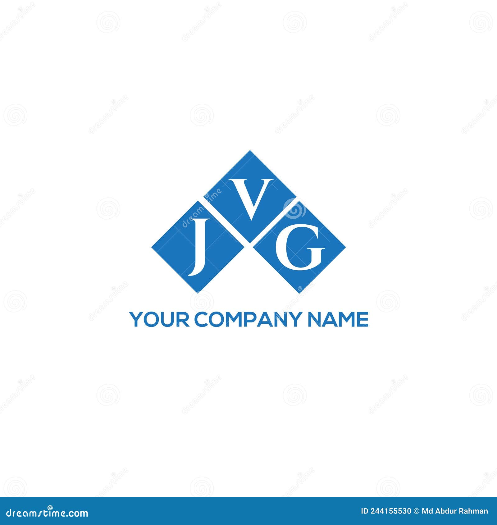 JVG Letter Logo Design on White Background. JVG Creative Initials ...