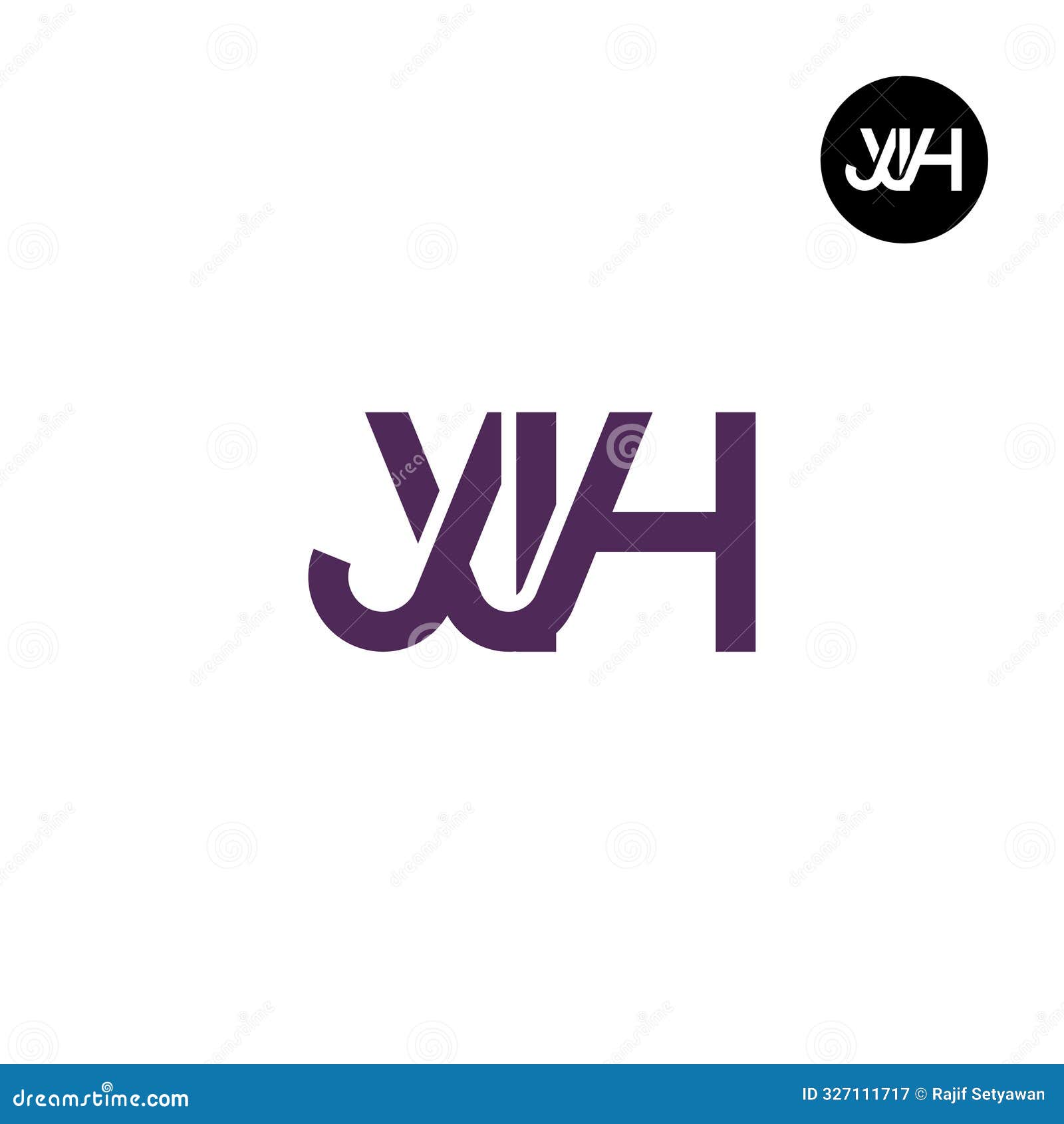 JVH Logo Letter Monogram Design Stock Vector - Illustration of company ...