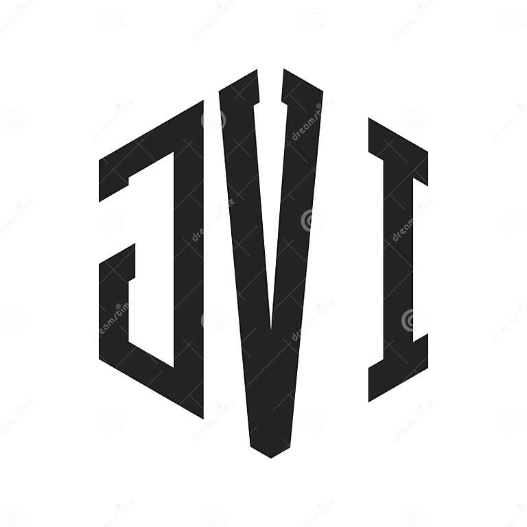 JVI Logo Design. Initial Letter JVI Monogram Logo Using Hexagon Shape ...