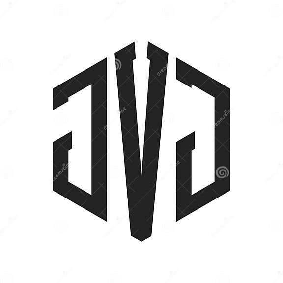 JVJ Logo Design. Initial Letter JVJ Monogram Logo Using Hexagon Shape ...